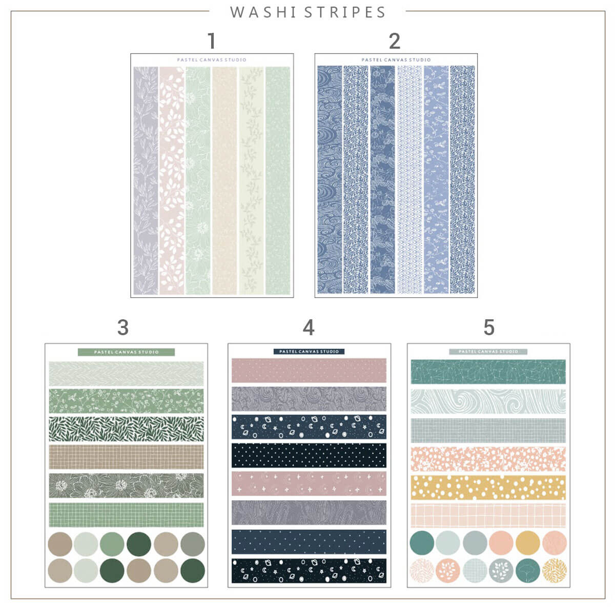 Washi Stripes Stickers Sheet – Bhav Shop